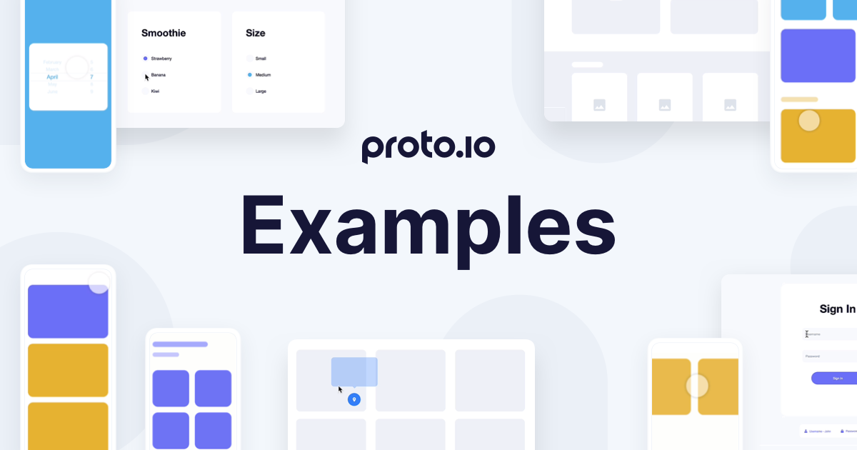Prototyping Examples & Patterns | Proto.io
