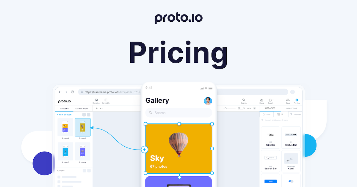 Pricing and subscription plans - Proto.io